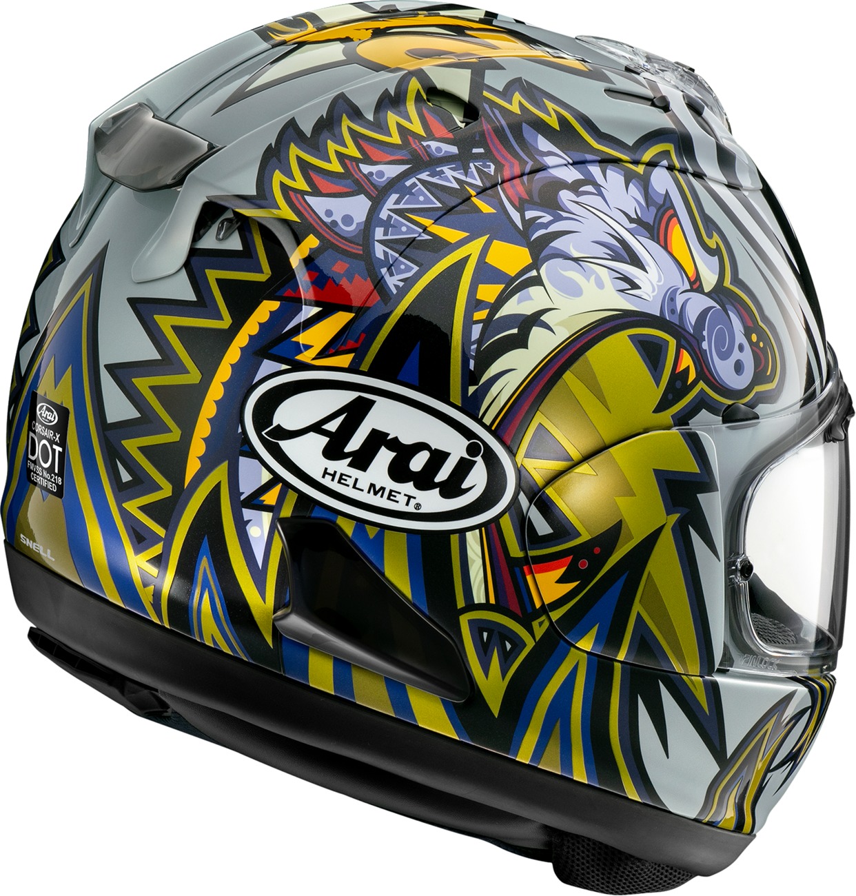 Arai Corsair-X Nakasuga 4 Helmet Medium Gloss Multi - Pipe City